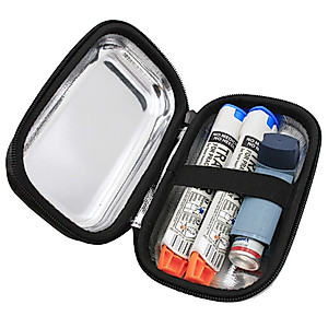 Casematix Compact Insulated Asthma Inhaler Travel Bag Case Compatible with Chamber Inhaler Spacer, Masks and More - Does Not Fit Spacers Longer Than 6.25 inches, Includes CASE ONLY