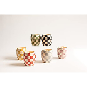 Paddywax Checkmate Artisan Hand-Poured Scented Candle, 11-Ounce, Cotton + Teak