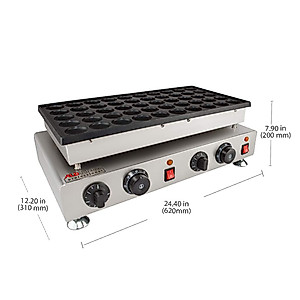 ALDKitchen Mini Dutch Pancake Maker | Electric Poffertjes Iron | Nonstick | 110V (50 Pcs)