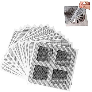 Disposable Shower Drain Cover Hair Catcher Shower Drain Mesh Stickers, Bathroom, Laundry, Bathtub, Kitchen, Hair Filter Bath Tub Drain Stopper Bathtub Drain Cover Bathroom Sink Drain Protector (Size