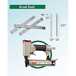 meite F19 18 Gauge 3/4-Inch Galvanized Brad Nail Ideal for Upholstery, Trims, Molding, Woodworking 5,000 PCS/Box (1 Box)