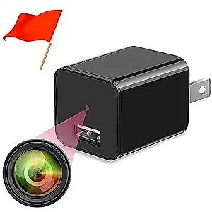 HESEXIDMini Camera Hidden Camera Secret Camera 1080p Full HD Small Hidden Nanny Camera Surveillance Camera USB Charger (Hidden Cameras)