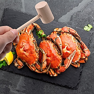 16 Pack Mini Wooden Hammer for Chocolate Breakable Heart, Seafood Shellfish Crab Lobster Cracking Tool, Small Solid Hardwood Mallet, Craft Tools, Party Game Props