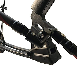 AMEYXGS Bow Rod Stabilizer Single Side V-bar Fully Adjustable V-Bar Mount Quick Disconnect(Black)