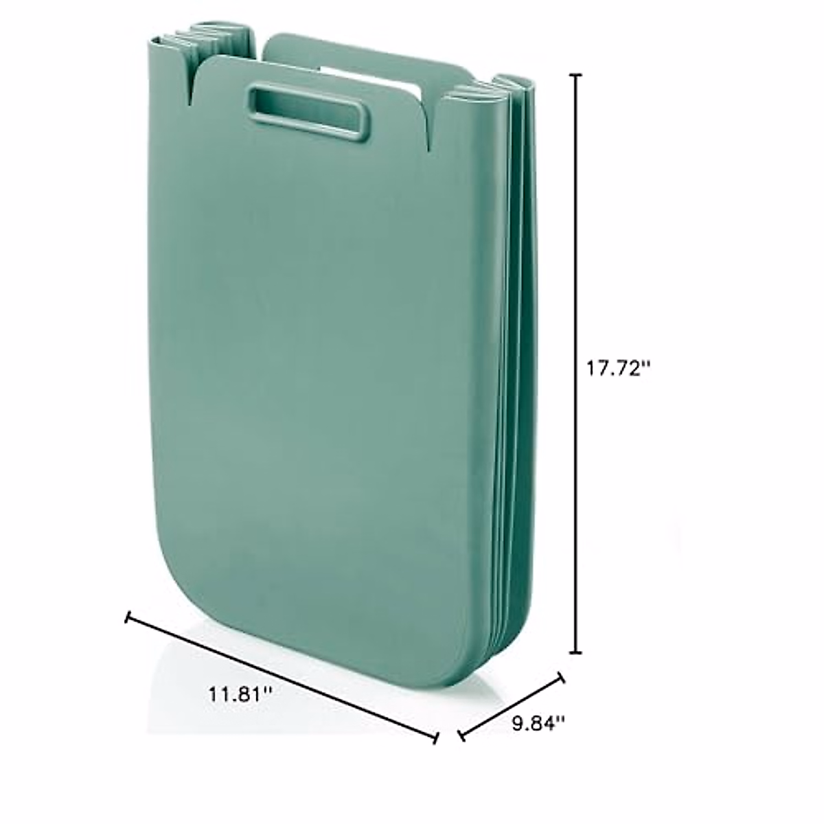 Guzzini 25 Litre Storage Container - Eco Packly Foldable for Storage | Multi - Purpose Container for Storage, Home Recycling, Bin | 100% Recycled Plastic - Kitchen, Garage, Bedroom Use (Sage Green)