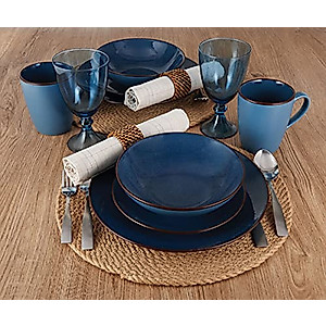 Pfaltzgraff Pierce 16-Piece Dinnerware Set, Service for 4, Blue