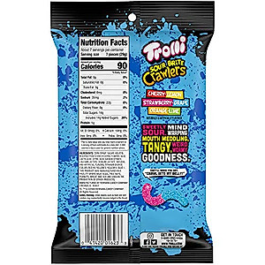 Trolli Sour Brite Crawlers Candy, Original Flavored Sour Gummy Worms, 7.2 Ounce