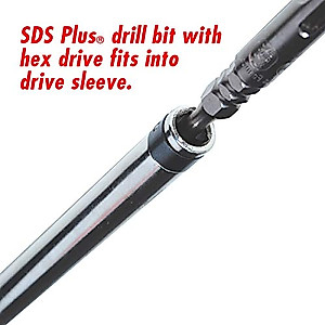 IVY Classic 47185 5/32 x 7-Inch Industrial Concrete Screw Drill Bit, SDS Plus Hex Drive, 1/Card