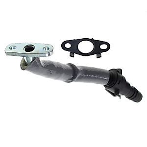 AUTOKAY Turbo Oil Return Pipe Tube with Gasket Fit for 2011-2019 Chevy Cruze Sonic Trax Buick Encore 1.4L, Engine Turbocharger Oil Return Hose Line Replace# 55587854 55569839