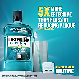 Listerine Antiseptic Mouthwash, Cool Mint, 1.5 L