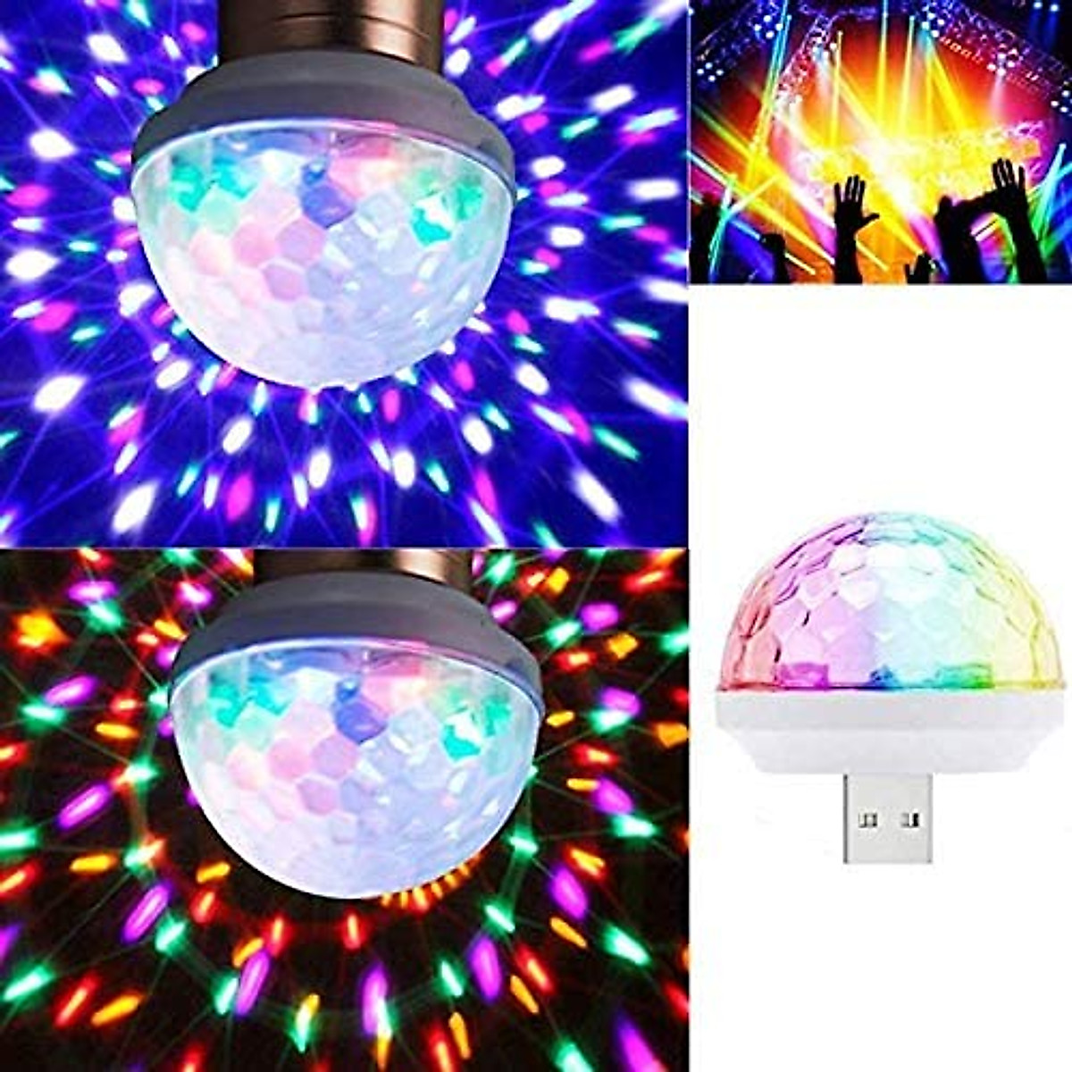 NARFIRE Voice Control USB LED Light Mini Stage Light K Gebao Music KTV Atmosphere Household Crystal Disco Light