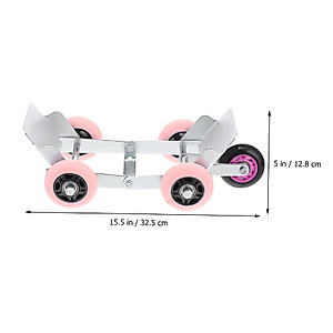 FAVOMOTO Auto Dolly 1pc Trailer Heavy Duty Car Dolly Heavy Duty Cart Vehicle Skates Car Go Cart Car Mover Dolly Heavy Duty Dolly Automotive Wheels Tire Castor Flat Tire Rubber Wheel Tool