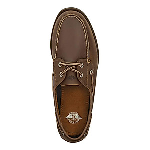 Dockers Men’s Vargas Leather Handsewn Boat Shoe,Rust, 8.5 M US