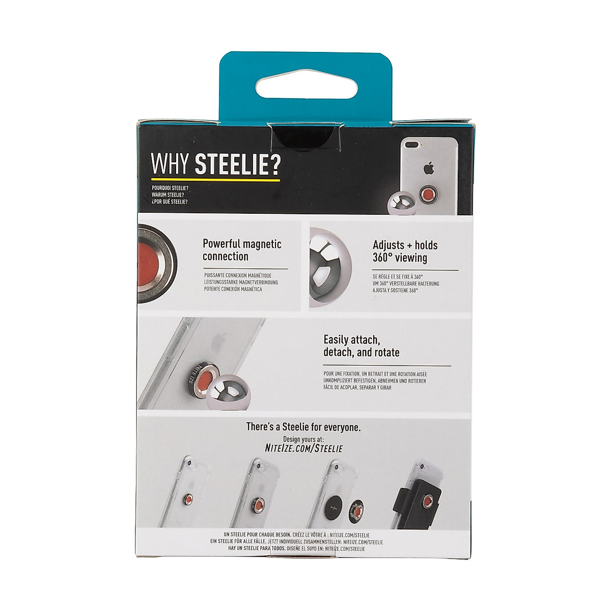 Nite Ize Steelie Orbiter Plus Dash Mount - Magnetic Phone Mount for Car Dashboards - Car Phone Holder Mount - Car Dashboard and Cell Phone Accessories - Phone Mount with Neodymium Magnets