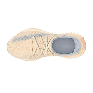 adidas Mens Yeezy Boost 350 V2 Linen Linen/Linen/Grey Woven Size 8.5