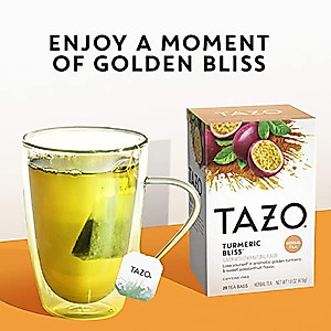 TAZO Turmeric Bliss Herbal Tea Bags, 20 Count (Pack of 6)