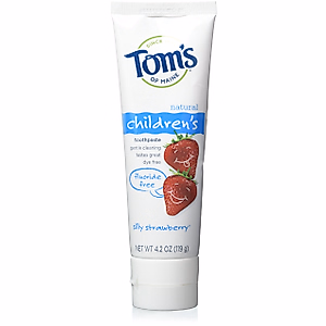 Tom's of Maine Fluoride Free Children's Toothpaste, Silly Strawberry, 4.2 Oz