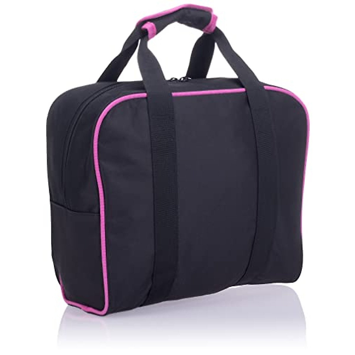 Janome 002DERBYTOTEBLK Small Sewing Machines Tote Bag, Canvas, for 1/2 and 3/4 size machines,black canvas