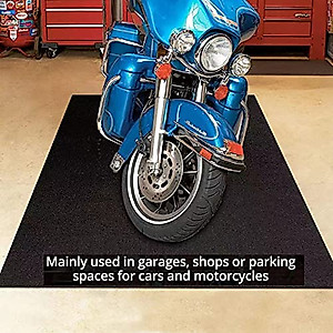 Large 61 * 39inch - Oil Absorbent Garage Floor Mat and Mechanic Pad - Protects Floor from Spills, Drips, Splashes and Stains | Washable, Cut to Size, Non Slip and Waterproof Backing Layer