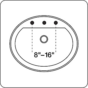 KOHLER ‚Äé10272-4-CP Forte Sculpted Widespread Lav Faucet, Bathroom Sink Faucet with Sculpted Lever Handles, Polished Chrome