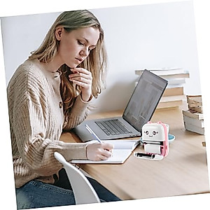 NUOBESTY 1 Set Sticker Printer Picture Printer Pocket Photo Printer Wrong Question Printer Connect Printer Small Printing Machine Color Printer Printing Tool Abs Pink