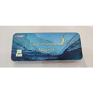 MORCART 30PCS Hexagon Magnets Fridge, Cute Magnets for Locker, Refrigerator, Whiteboard, Cabinet, Office, Kitchen, Blackboard Decorative Bronzing Art Gift for Adult