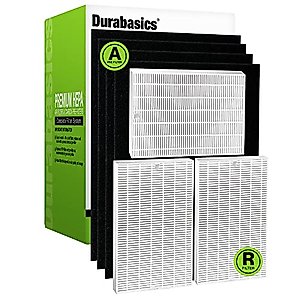 Durabasics 3 HEPA Filter Set for HPA300 Honeywell Air Purifier Filters & Honeywell HPA300 - For Honeywell Air Purifier Filter Replacement HPA300 - Replacements for Honeywell Filter R & HPA300 Filter