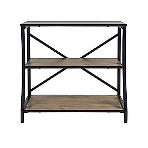 Aquatic Fundamentals 29/37 Gallon Metal/Wood, Aquarium Stand, Console Table, 31" L x 15" W