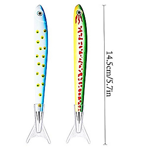 Fish Pen Fishing Black Gel Ink Pen Bulk Kawaii Novelty Realistic Fish Ballpoint Pen 0.7 mm for School Office Student Kid Gift Fishing Party Favors (20 Pieces)