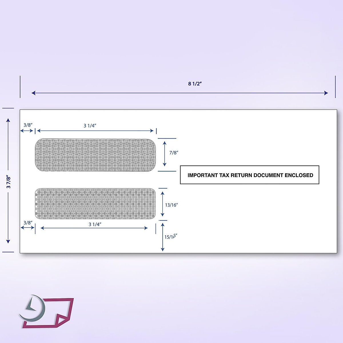 NextDayLabels - 100 Self Seal Envelopes, Designed to fit 2023 3-up Laser W-2 Forms, Horizontal Format