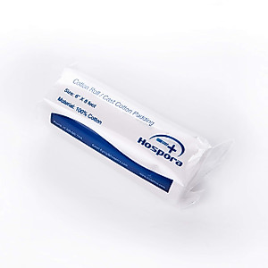 Hopsora Cast Padding 6 Rolls 6" x 8ft 100% Cotton Individual Pack Undercast padding Cast Supplies Wound Care Medical Cotton