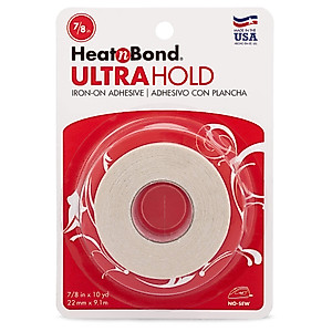 HeatnBond UltraHold Iron-On Adhesive, 7/8 Inch x 10 Yards
