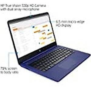 HP Stream 14-inch HD Display Laptop, Intel Celeron N4020 Dual-Core Processor, 4GB DDR4 Memory, 128GB Storage (64GB eMMC+64GB TGC Memory Card), HDMI, WiFi, Webcam, Bluetooth,Win10 S (Renewed)