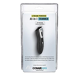 ConairMAN Lithium Ion Cordless All-In-1 Beard Trimmer for Men