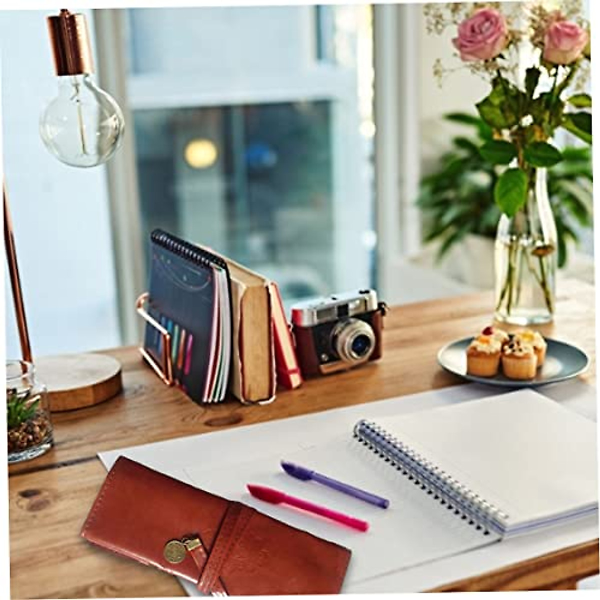 Pencil Bag Pen Pouch Leather Vintage 21x8cm Brown Roll Up Case Retro Stationery Storage School Supply Pen Case Leather Pencil Bag,Pencil Leather Roll Pouch,Pencil Pouch Bag,Pencil Roll