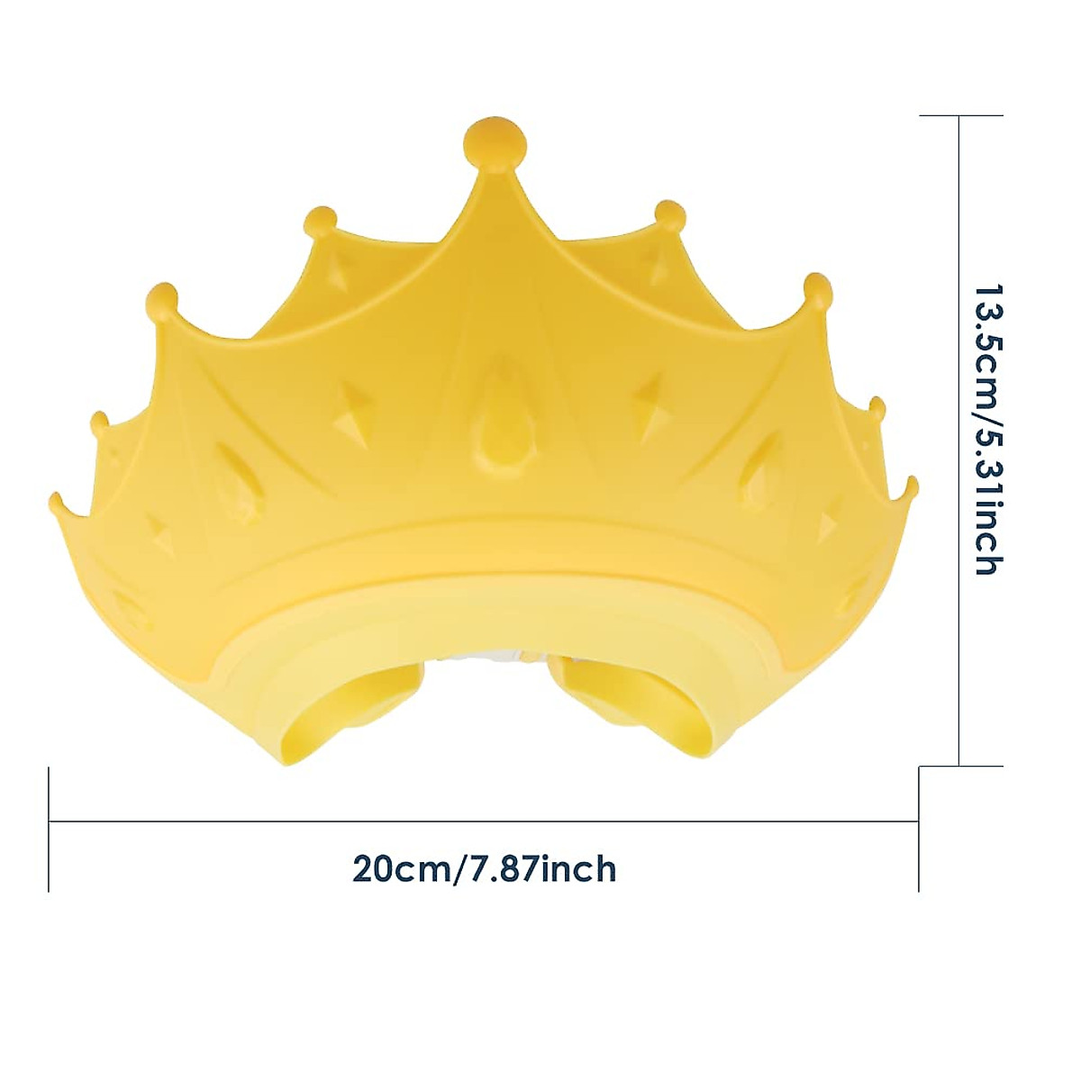 NAIHOD 2 Pieces Soft Baby Shower Cap Soft Adjustable for Washing Hair Shield Safe Visor Cap Bathing Shampoo Shower Protection Bath Hat for Toddler Kids Children