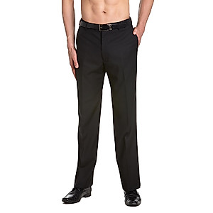 Concitor Men's TUXEDO Pants Flat Front w/GOLD Satin Band Stripe Black Color 36