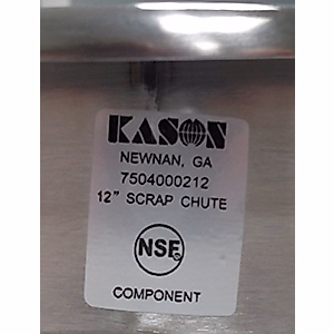 Kason Polished Stainless Steel 12" x 2" Trash Grommet