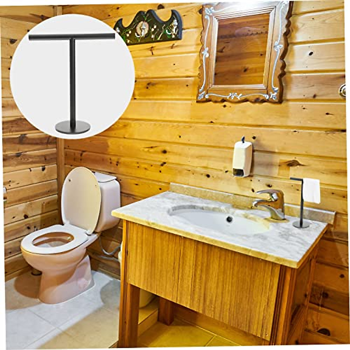 3pcs Vertical Towel Rack Standing Towel Holder Towel Holder Stand Bathroom Towel Holder Countertop Towel Rack Towel Storage Holder Standing Towel Rack Towel Stand Hand Towel Holder
