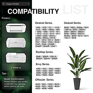 Economink 61 Ink Cartridge Combo Pack, Remanufactured Replacement for HP 61XL for OfficeJet 4630 4635 2620 DeskJet 2540 3050 2050 1000 1010 1510 3510 Envy 4500 5530 4502 4501 (1 Black 1 Color)