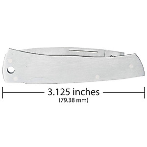 Case WR XX Pocket Knife Brushed Stainless Executive Lockback Item #004 - (M1059L SS) - Length Closed: 3 1/8 Inches