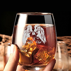 Japanese Chin Crystal Stemless Wine Glass Etched Funny Wine Glasses, Great Gift for Woman Or Men, Birthday, Retirement And Mother's Day 11oz