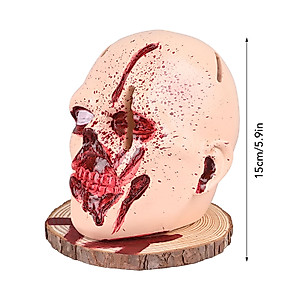 Skull Knife Holder Head, Material Versatile Kitchen Storage Tool Horror Themed Party Decorations for Halloween