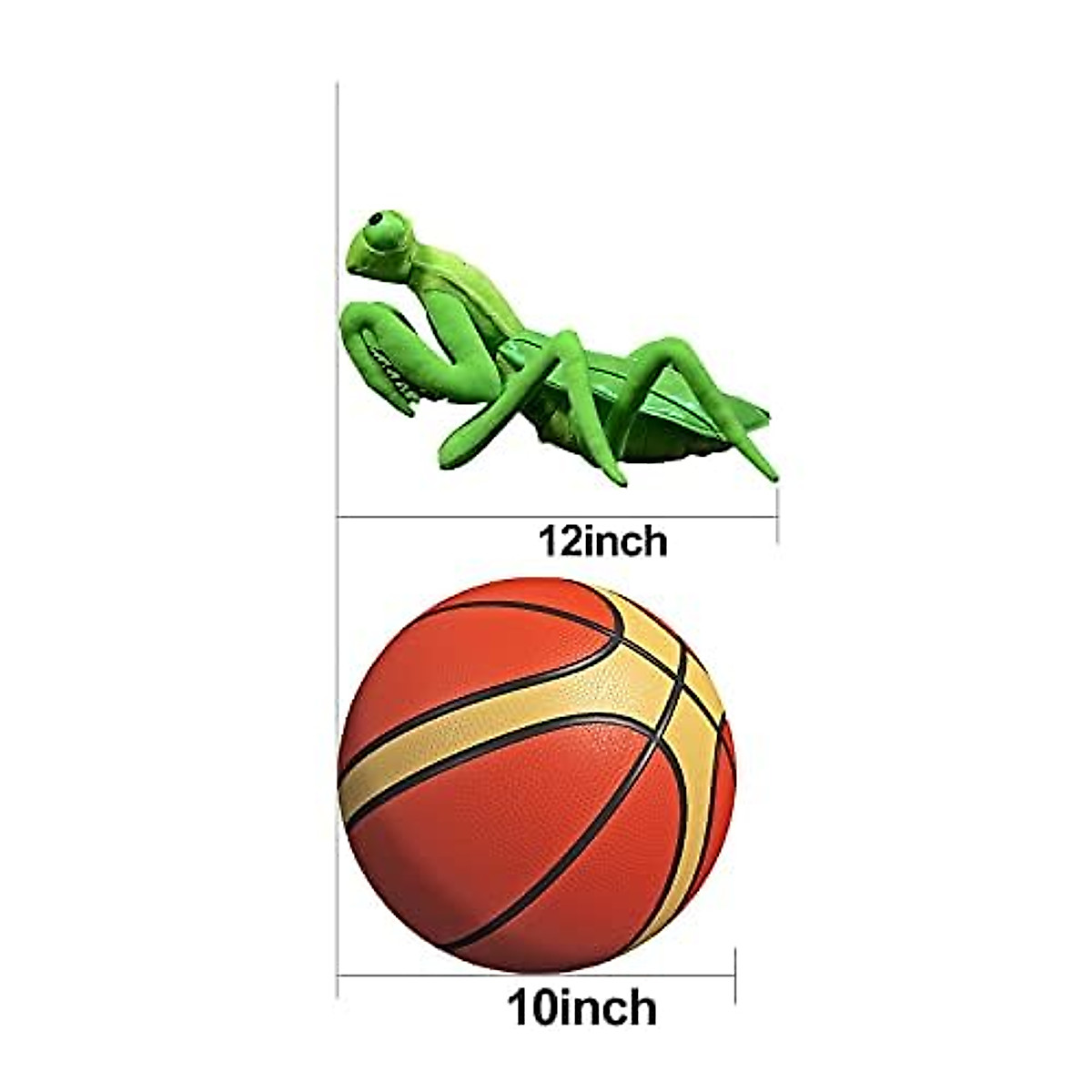 ZHONGXIN MADE Simulation Green Big Sword Mantis Plush Toy, Soft Mantis Stuffed Animal, 14 inch Soft Toy for Kids
