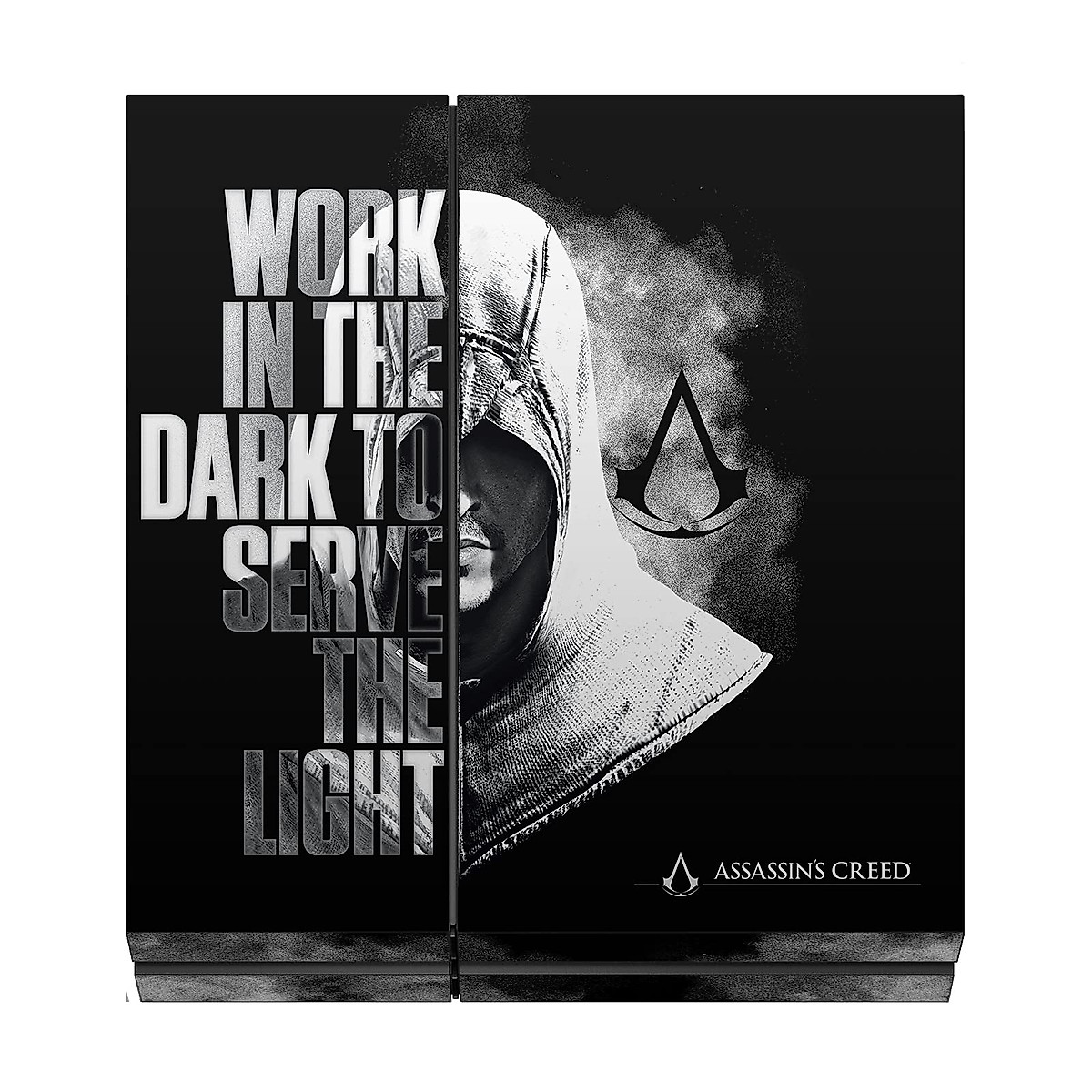 Head Case Designs Officially Licensed Assassin's Creed Half Legacy Typography Vinyl Sticker Gaming Skin Case Cover Compatible With Sony PlayStation 4 PS4 Console and DualShock 4 Controller Bundle