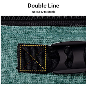 Deviser ukulele case Backpack 12MM Thick Padding ABS Handles ukele case 23/24 Inch Concert ukulele gig bag with picks Sea Blue