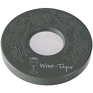 Wine Tapa Drinking Glass Covers- Keep Bugs Away from Wine Glasses Outdoors - Use as Cover for Coffee Mugs, Soda Cans, and Drinking Glasses, set of 4 No Spill Drink Covers (Fresco)