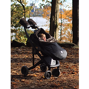 7AM Enfant Universal Stroller Footmuff - Water Repellent Winter Bunting Bag for Strollers & Car Seats, Soft Micro-Fleece & Plush Lined Stroller Footmuff for Baby Boy & Girl | WaxedPOD