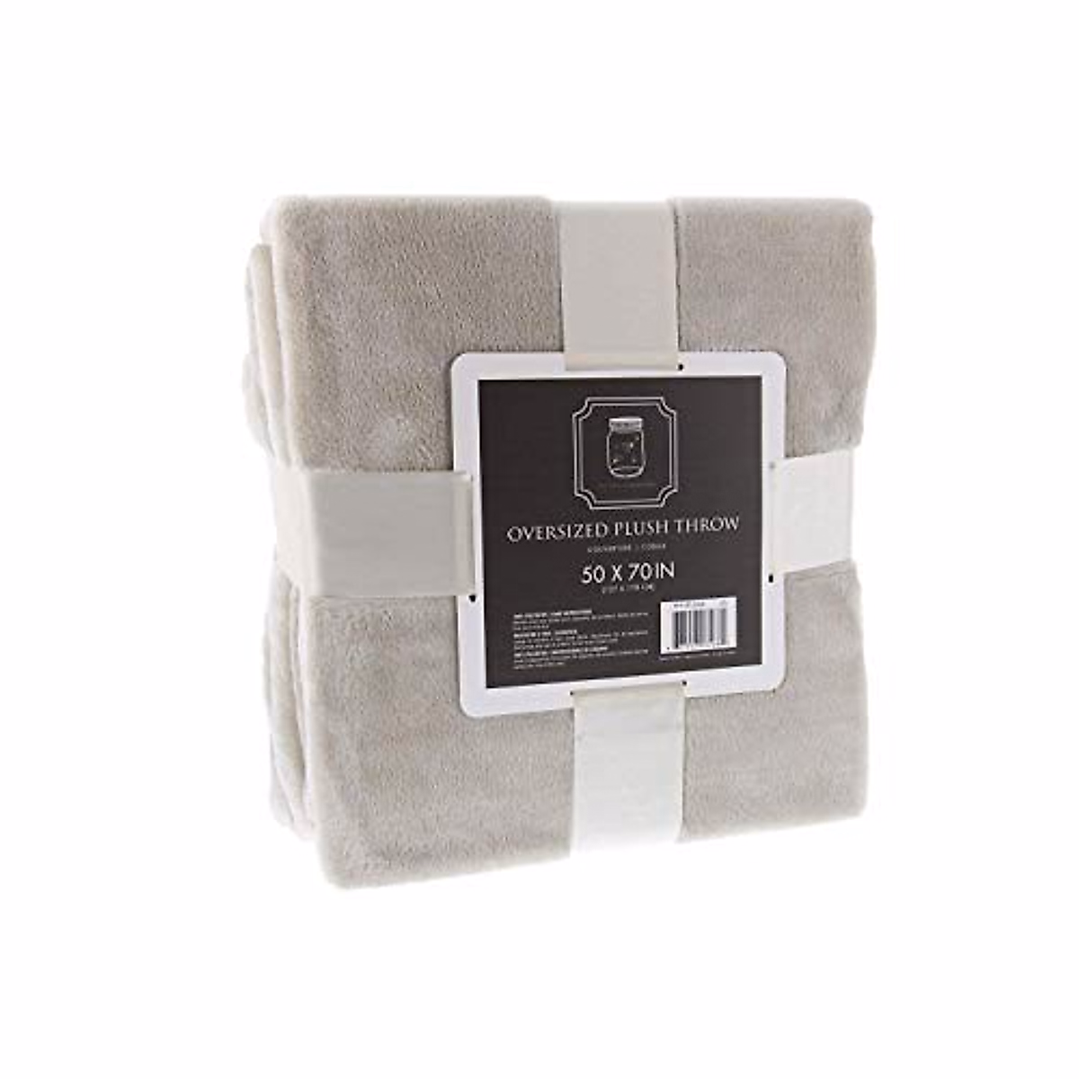 THE FIREFLY COLLECTION Ultra Plush Throw Blanket, 50 x 70 Inches, Linen Tan – Use as Your Couch Throw Blanket or Comfy Chair Blanket Throw – A Perfect Fluffy Blanket for Home and Travel