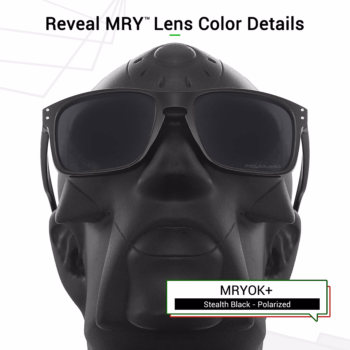Mryok+ Polarized Replacement Lenses for Oakley Fives Squared OO9238 54mm - Stealth Black